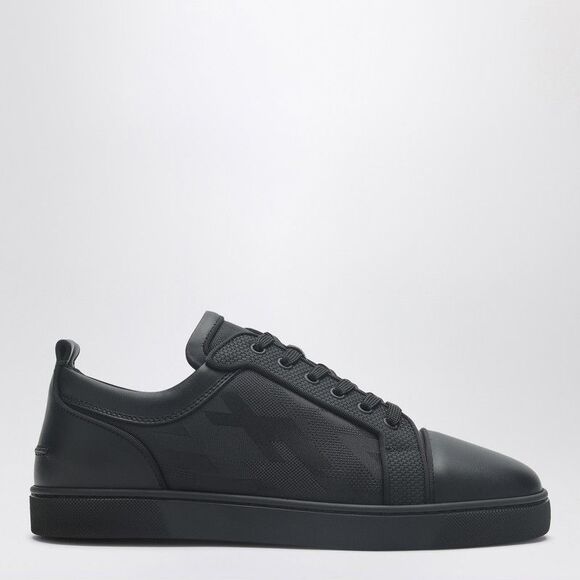 Christian Louboutin | Shoes | Christian Louboutin Black Leather Sneaker ...
